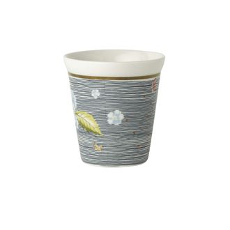 Laura Ashley Becher ohne Henkel - Porzellan - Midnight Pinstripe - Volumen: 240ml - Mikrowellen- und sp&uuml;lmaschinengeeignet