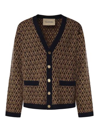 Valentino Garavani Cardigan - Marron