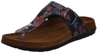 Rohde Damen Zehentrenner Pantoletten Zehensteg Rodigo 5859, Größe:42 EU, Farbe:Schwarz