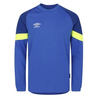 Umbro Torwarttrikot f&uuml;r Kinder, Raglan&auml;rmel (Gl&auml;nzend Blau)