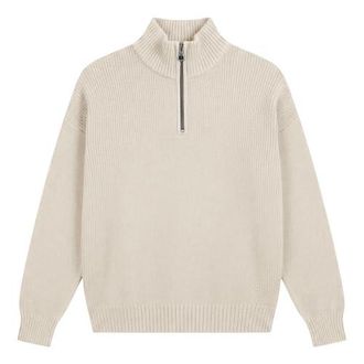 Generic Pull en tricot pour homme avec demi-fermeture &eacute;clair et col en V - Col roul&eacute; thermique - Coupe ajust&eacute;e - Col montant - L&eacute;ger - Manches longues - Print