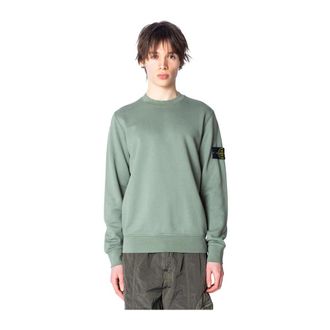 Stone Island Musk Crewneck Sweatshirt mit Lunette-Detail - - Sweatshirts & Hoodies - Herren - Gr&uuml;n - 2XL