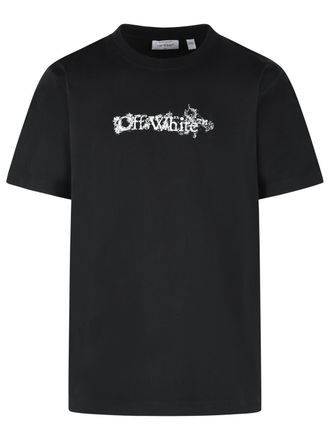 Off-white T-shirt en coton noir Heraldic Off White