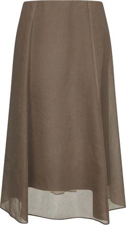 Brunello Cucinelli Femme, Jupes, Beige, Taille: 40 FR Circle Skirt