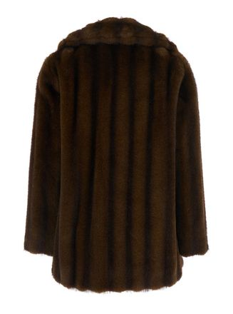 Max Mara Womens Jacket Mstneo Brown Tech Fabric Polyester Coat