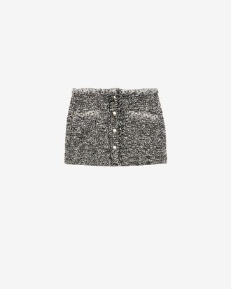 Isabel Marant Jupe Gleny - Femme - Noir Et &Eacute;cru - Taille 38 - Isabel Marant