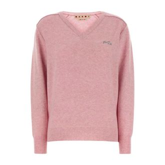 Marni Oink Wollpullover - - Knitwear - Damen - Rosa - XS