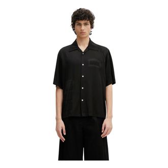 Aries Homme, Chemises, Noir, Taille: M Short Sleeve Chemises