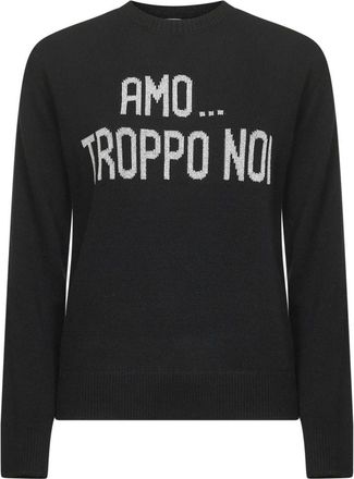 MC2 Saint Barth Femme, Pulls, Noir, Taille: 40 FR Pulls à col rond