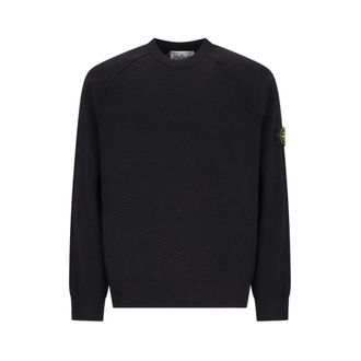 Stone Island Loose-fit Rundhals-Pullover - - Knitwear - Herren - Blau - 2XL
