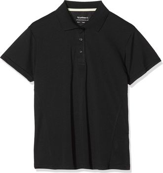 James & Nicholson Damen Ladies&acute; Polo Hight Performance Poloshirt, Schwarz (Black), 40 (Herstellergr&ouml;&szlig;e: XL)