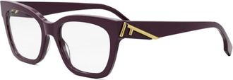 Fendi First Oval Optical Frame - - Accessories - unisex - Lila - 52 MM