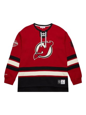 Mitchell & Ness New Jersey Devils Heritage Pullover - Rot