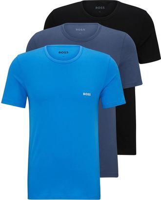 BOSS Herren TShirtRN 3P Classic Dreier-Pack T-Shirts aus Baumwoll-Jersey Gemustert S