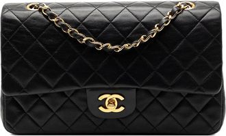 Chanel Hobo Bags - Medium Classic Lambskin Double Flap - Gr. unisize - in Schwarz - f&uuml;r Damen