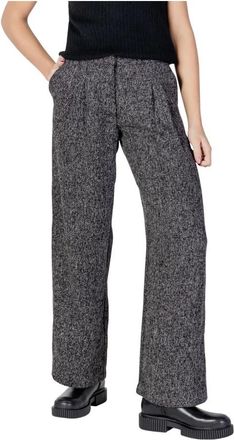 Jacqueline de Yong Jacqueline de Yong, Femme, Pantalons, Noir, Taille: 40 FR Zip and Button Fastening Pantalons