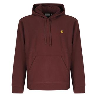 Carhartt Work in Progress American Script Hoodie - - Sweatshirts & Hoodies - Herren - Braun - M