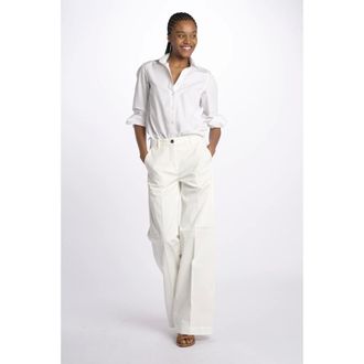 Nine In The Morning Femme, Pantalons, Blanc, Taille: W31 Nadia Wide Pantalons