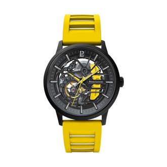 Pierre Lannier Montre Homme PADDOCK Jaune Caoutchouc FKM Jaune