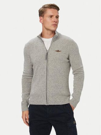 Aeronautica Aeronautica Militare Strickjacke 262MA1646UL00924 Grau Regular Fit