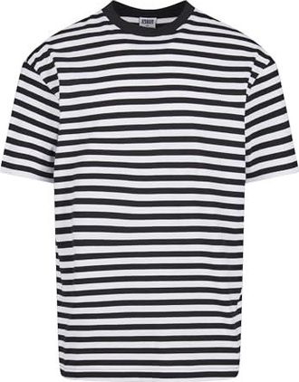 Urban Classics T-Shirt Regular Ray&eacute; Homme T-Shirt Manches Courtes Noir/Blanc 4XL