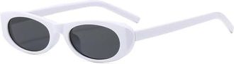Generic Lunettes De Soleil Dextérieur À Petite Monture For Femmes, For Vacances, Plein Air, Sport, For Hommes(White)