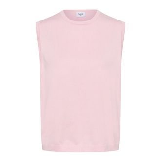 Saint Tropez Femme, Tops, Rose, Taille: 42 FR MilaSZ Vest Strik 30511506