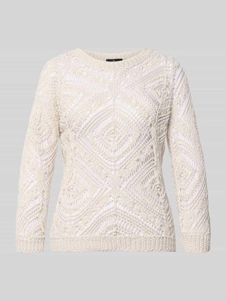 Monari Strickshirt mit Rundhalsausschnitt