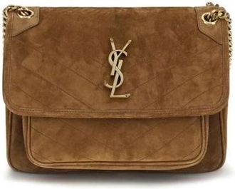 Saint Laurent LouLou Matelass&eacute; Umh&auml;ngetasche - - Bags - Damen - Braun - ONE SIZE