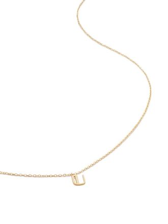 Monica Vinader collier Initial U en or 14ct