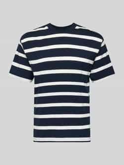 Mc Neal T-Shirt mit geripptem Rundhalsausschnitt