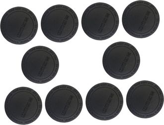 SOLUSTRE 10 Stück Silikon Flaschenboden Pads Schwarz rutschfeste Hitzebeständige Schutzmatten für Gerade Sublimationsbecher Faltbare Verschleißfeste Untersetze