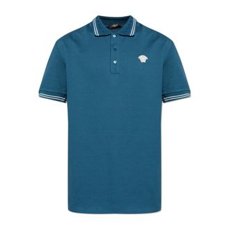 Versace Medusa Polo Shirt - - Tops - Herren - Blau - 2XL