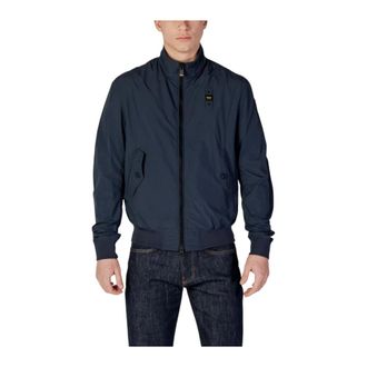 Blauer Homme, Vestes, Bleu, Taille: XL Veste zipp&eacute;e &agrave; col roul&eacute; avec poches frontales
