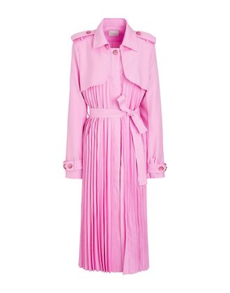 8 by YOOX RECYCLED POLY PLEATED MIDI TRENCH