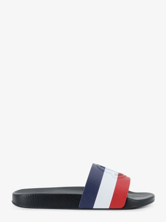 Moncler Basile rubber sandals with front logo patch - MONCLER - gender_Man