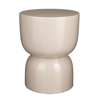 Mica Decorations Stage Beistelltisch - H45 x Ø35 cm - Zement - Beige