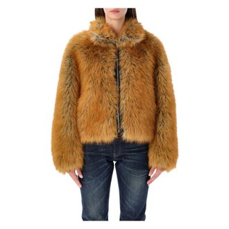 S.W.O.R.D 6.6.44 Jacket Eco Faux - - Jackets - Damen - Braun - S