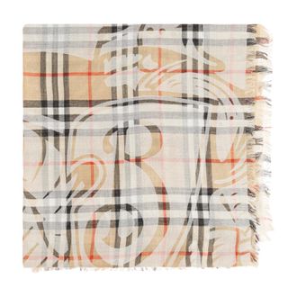 Burberry unisex, Accessoires, Beige, Taille: ONE Size Wool Scarf