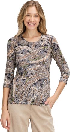 Betty Barclay Damen Siri T-Shirt, Grey/Beige, 40