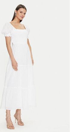 Gina Tricot Sommerkleid 22706 Wei&szlig; Regular Fit