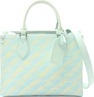 Louis Vuitton sac à main OnTheGo PM à monogramme Empreinte (années 2021) - Bleu