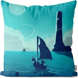 Void Watches Wind Link Kissenbezug Kissenhülle Outdoor Indoor Waker Hyrule Zelda, Kissen Größe:60 x 60 cm