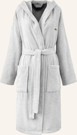 Lacoste Bademantel Lopen silber