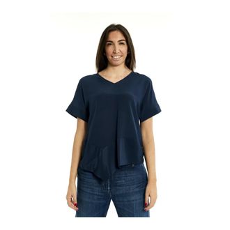 Caliban Kurzarmhemd - - Blouses & Shirts - Damen - Blau - L