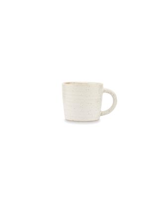 House Doctor Kleine Tasse Pion Wei&szlig; | Espressotasse aus Steingut | D&auml;nisches Design im Scandi-Style, Small