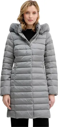 Geox Manteau dhiver Bettanie - Femme - Manteaux - Gris - Taille: 42 FR