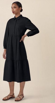 Apart Midikleid mit Hemdkragen