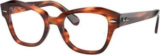 Ray-Ban unisex, Accessoires, Brun, Taille: 48 MM State Street Rx5486 Optical Frame