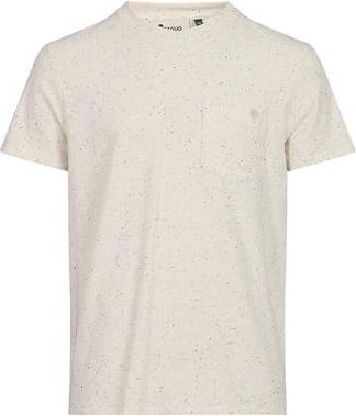 Faguo Tee-shirt droit col rond mouchet&eacute;